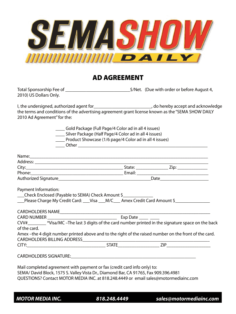 Fillable Online SEMA Show Daily is the official daily Fax Email Print ...