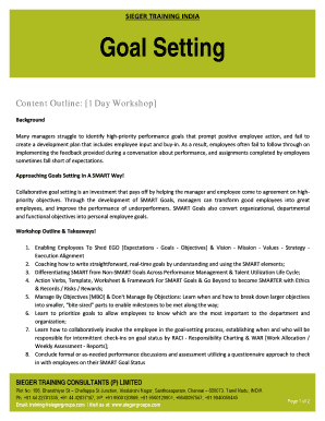 Fillable Online Content Outline: 1 Day Workshop Fax Email Print - pdfFiller
