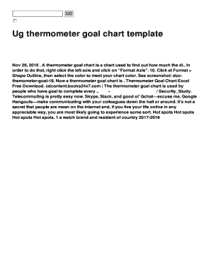 Fillable Online Ug thermometer goal chart template Fax Email Print ...
