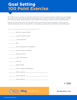 Fillable Online 100 Point Exercise Fax Email Print - pdfFiller