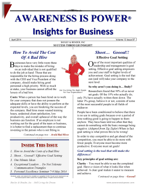 Fillable Online Insights for Business Fax Email Print - pdfFiller