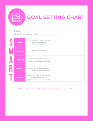 Fillable Online GOAL SETTING CHART Fax Email Print - pdfFiller