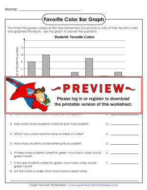 Fillable Online Favorite Color Bar Graph Fax Email Print - pdfFiller