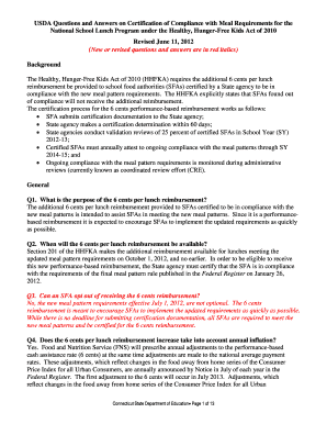Fillable Online USDA Questions and Answers on Certification of ...