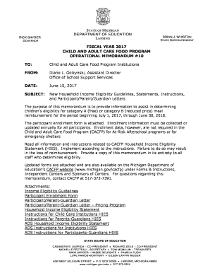 Fillable Online OPERATIONAL MEMORANDUM #10 Fax Email Print - pdfFiller