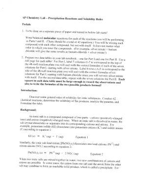 Fillable Online AP Chemistry Lab Fax Email Print - pdfFiller