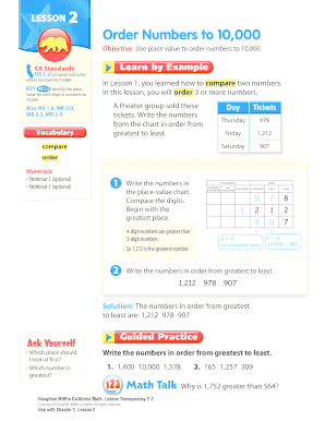 Fillable Online Order Numbers to 10,000 Fax Email Print - pdfFiller