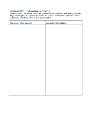Fillable Online WORKSHEET 1: DRAWING ACTIVITY Fax Email Print - pdfFiller