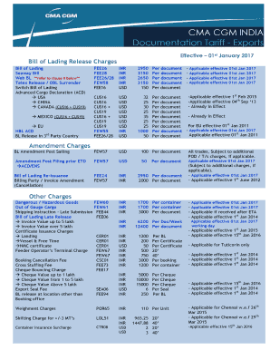 Fillable Online Seaway Bill Fax Email Print - pdfFiller