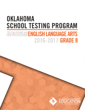 Fillable Online Test Alignment with Oklahoma Academic Standards Fax ...