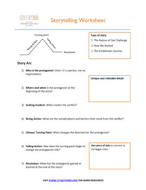 Fillable Online Storytelling Worksheet Fax Email Print - pdfFiller