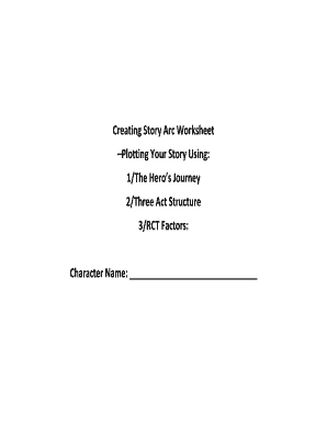 Fillable Online Creating Story Arc Worksheet Fax Email Print - pdfFiller