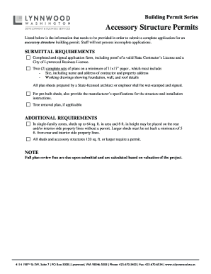 Fillable Online Accessory Structure Permits Fax Email Print - pdfFiller
