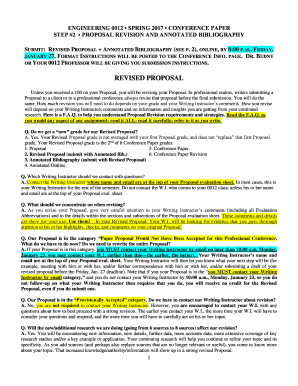Fillable Online STEP #2 PROPOSAL REVISION AND ANNOTATED BIBLIOGRAPHY ...