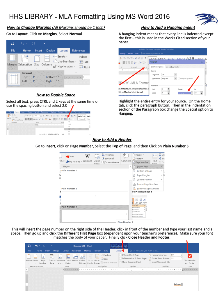 Fillable Online How to Change Margins All Margins should be 1 Inch Fax ...