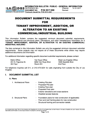 Fillable Online DOCUMENT SUBMITTAL REQUIREMENTS Fax Email Print - pdfFiller