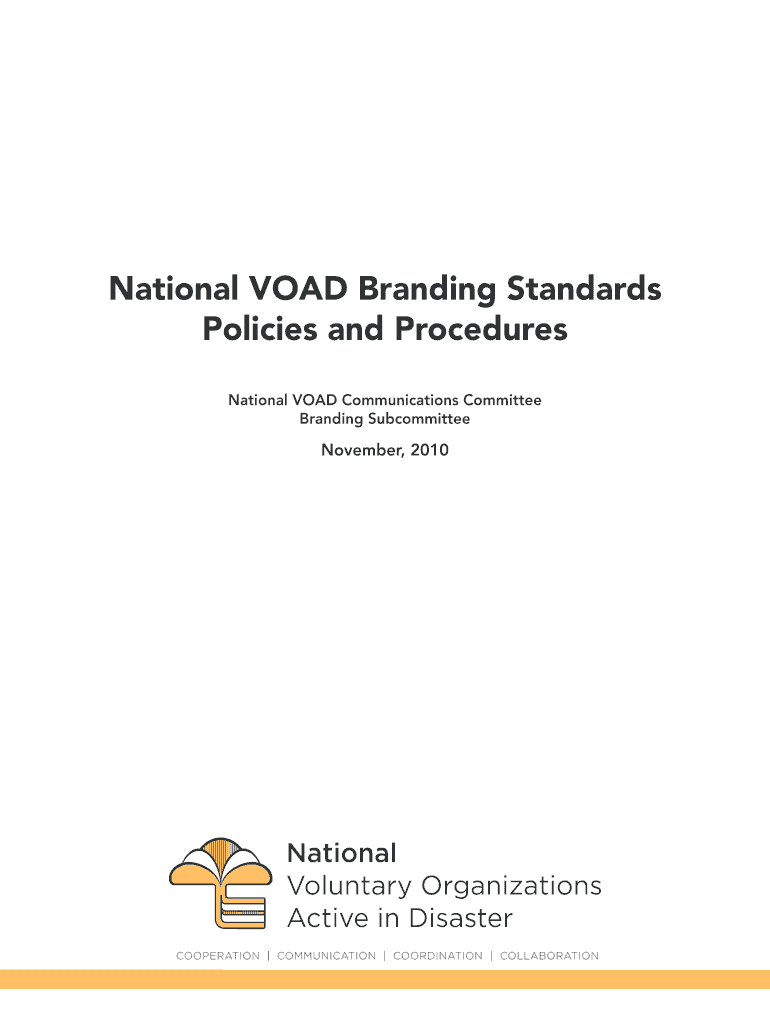 Fillable Online National VOAD Branding Standards Fax Email Print ...