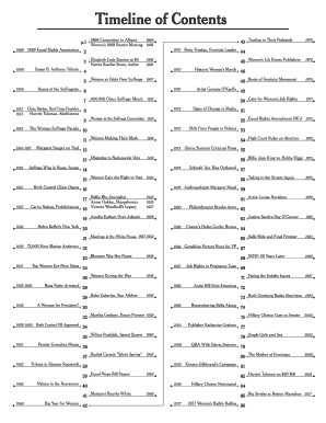 Fillable Online Timeline of Contents Fax Email Print - pdfFiller