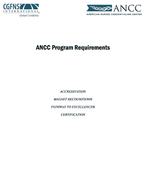 Fillable Online ANCC Program Requirements Fax Email Print - pdfFiller
