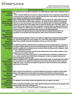 Fillable Online 1004D Disaster Inspection Report / Exterior-Only Fax ...