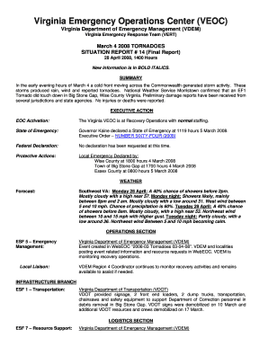 Fillable Online Virginia Department of Emergency Management (VDEM) Fax ...