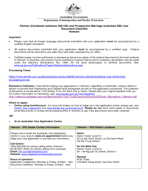 Fillable Online Partner (Combined subclass 309/100) and Prospective ...