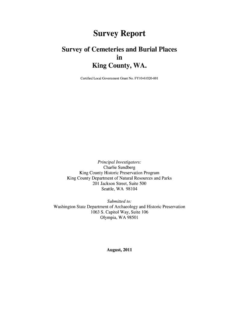Fillable Online Survey of Cemeteries and Burial Places Fax Email Print ...