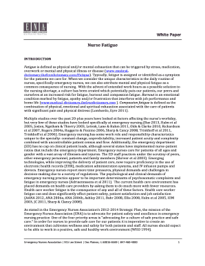 Fillable Online Nurse Fatigue Fax Email Print - pdfFiller