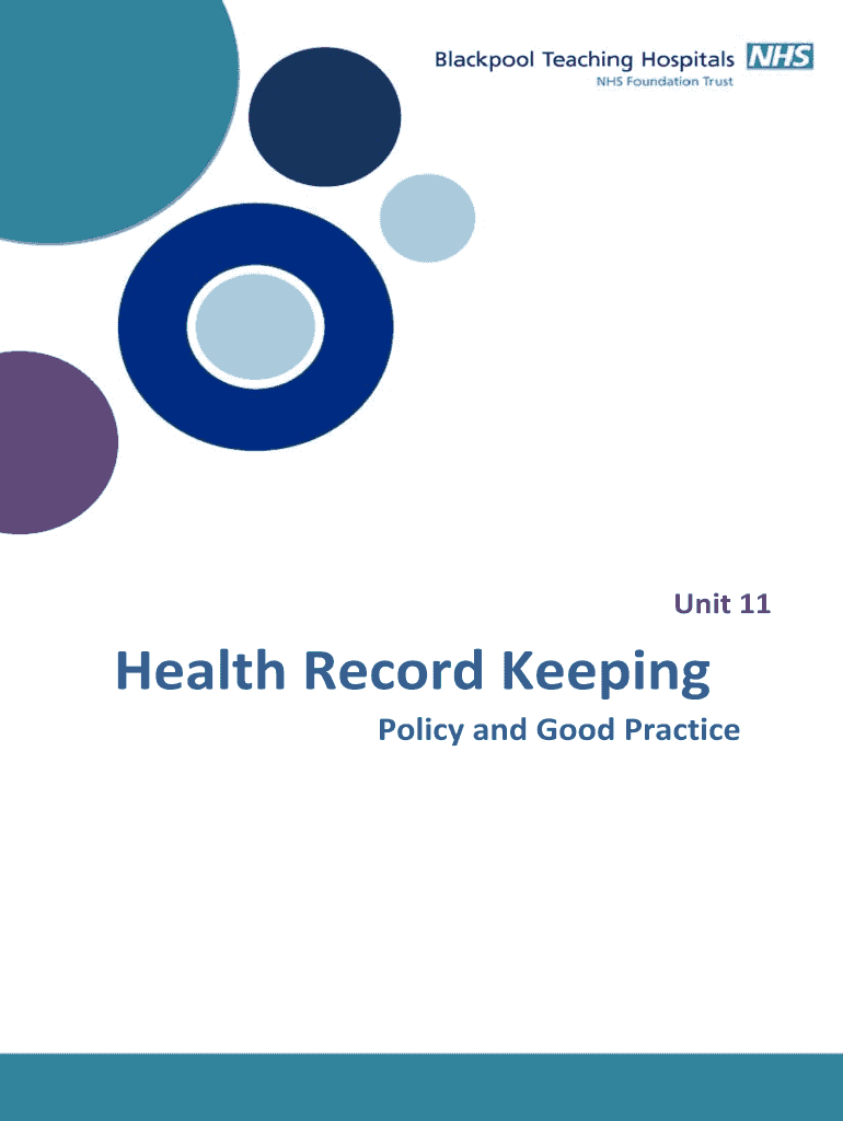 Fillable Online Health Record Keeping Fax Email Print - pdfFiller