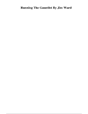 Fillable Online Running The Gauntlet By Jim Ward Fax Email Print ...