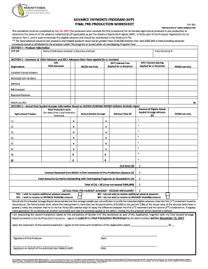 Fillable Online FINAL PRE-PRODUCTION WORKSHEET Fax Email Print - pdfFiller