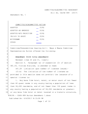 Fillable Online CS/HB 689 Fax Email Print - pdfFiller