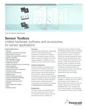 Fillable Online SENSOR TOOLBOX Fax Email Print - pdfFiller