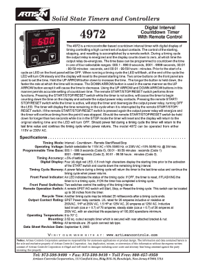 Fillable Online Solid State Timers and Controllers Fax Email Print ...