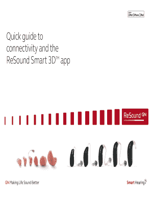 Fillable Online ReSound Smart 3D app Fax Email Print - pdfFiller