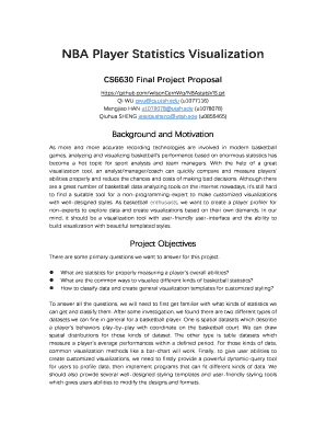 Fillable Online NBA Player Statistics Visualization Fax Email Print ...