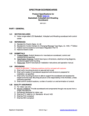 Fillable Online Product Specifications for Fax Email Print - pdfFiller