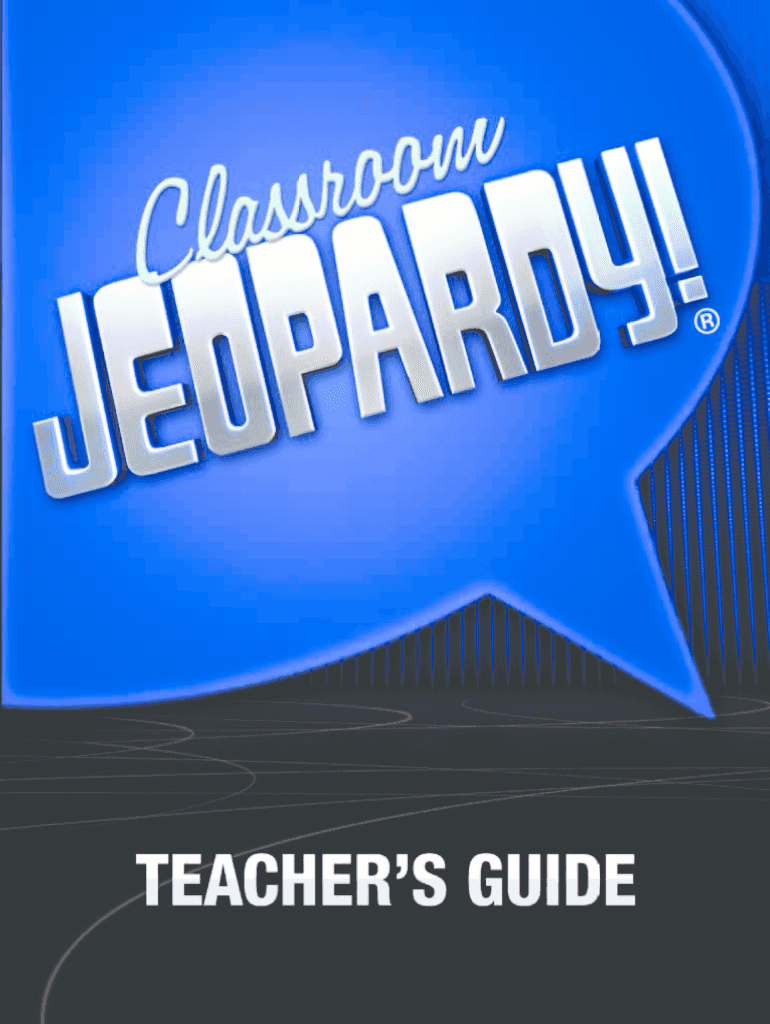Fillable Online CLASSROOM JEOPARDY Fax Email Print - pdfFiller