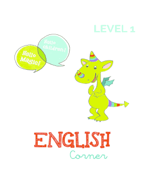 Fillable Online ENGLISH CORNER Fax Email Print - pdfFiller