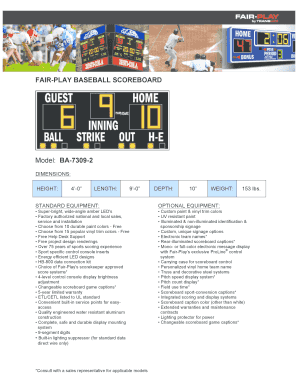 Fillable Online Model: BA-7309-2 Fax Email Print - pdfFiller