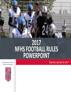 Fillable Online NFHS FOOTBALL RULES Fax Email Print - pdfFiller
