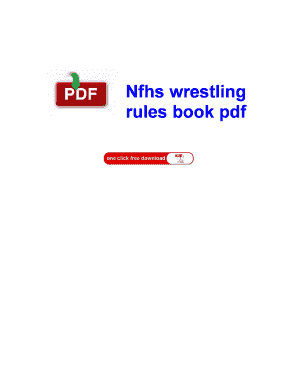 Fillable Online Nfhs wrestling rules book pdf Fax Email Print - pdfFiller