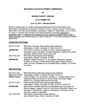 Fillable Online MARION COUNTY, INDIANA Fax Email Print - pdfFiller