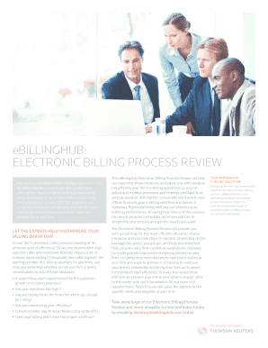 Fillable Online eBillingHuB: ElEctronic Billing ProcEss rEviEw Fax ...
