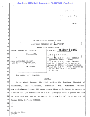 Fillable Online Case 3:16-cr-00354-DMS Document 12 Filed 02/23/16 Page ...