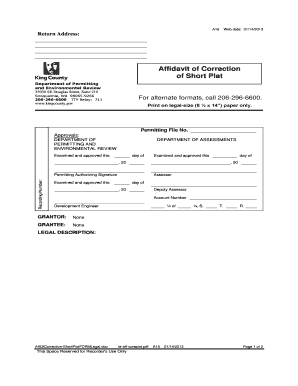 Fillable Online of Short Plat Fax Email Print - pdfFiller