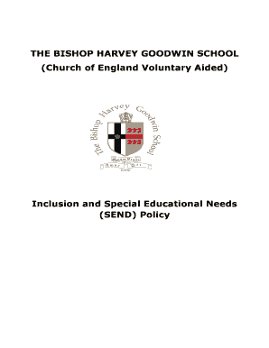 Fillable Online THE BISHOP HARVEY GOODWIN SCHOOL Fax Email Print ...