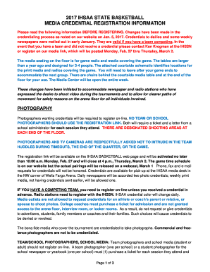 Fillable Online MEDIA CREDENTIAL REGISTRATION INFORMATION Fax Email ...