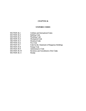 Fillable Online UNIFORM CODES Fax Email Print - pdfFiller