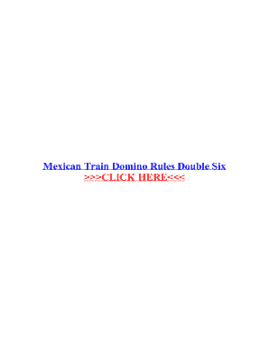 Fillable Online Mexican Train Domino Rules Double Six Fax Email Print ...
